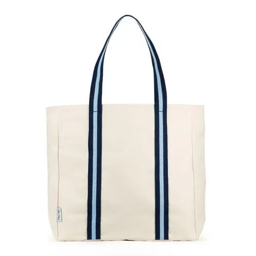 AME & LULU Hamptons Beach Tote - Two Tone Blue