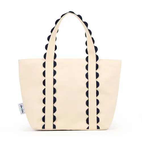AME & LULU Nantucket Mini Tote - Navy