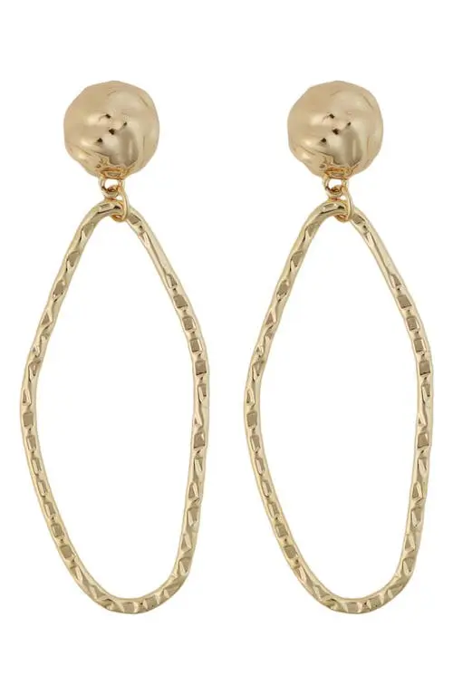 PANACEA 14k Plated Drop Earrings - Gold