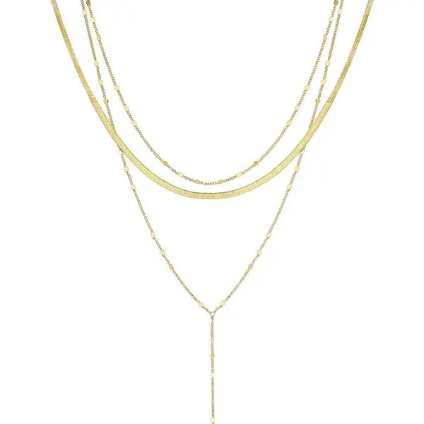 PANACEA Layered Y-necklace - Gold