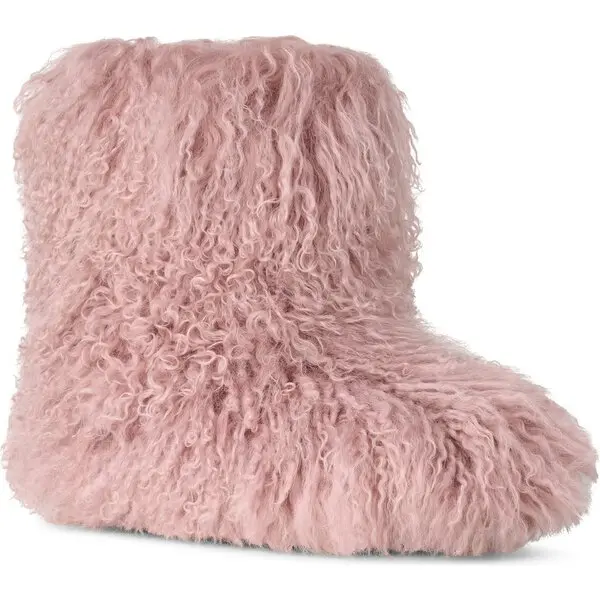 UGG Classic Short Fluff Momma Genuine Shearling Bootie - Fawn