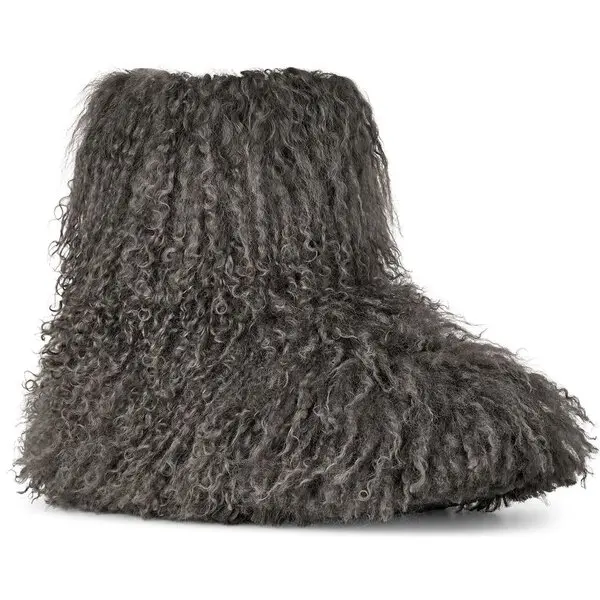 UGG Classic Short Fluff Momma Genuine Shearling Bootie - Grey