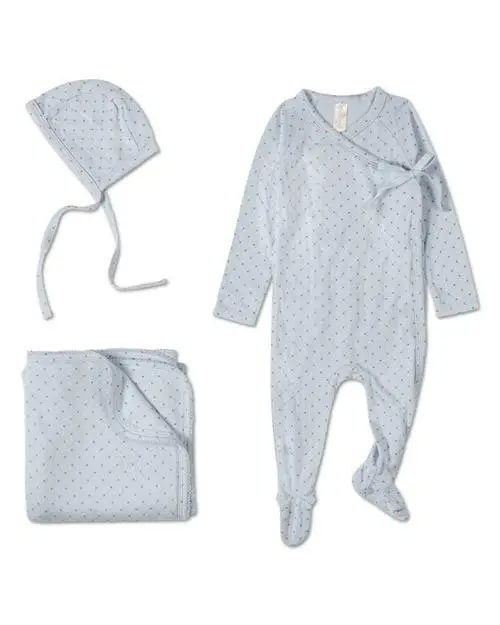 MINIMOI 3-piece Baby Rayon Blend Set - Blue