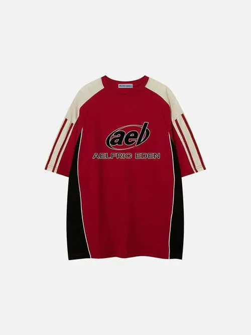 AELFRIC EDEN Color Block Speedway Tee