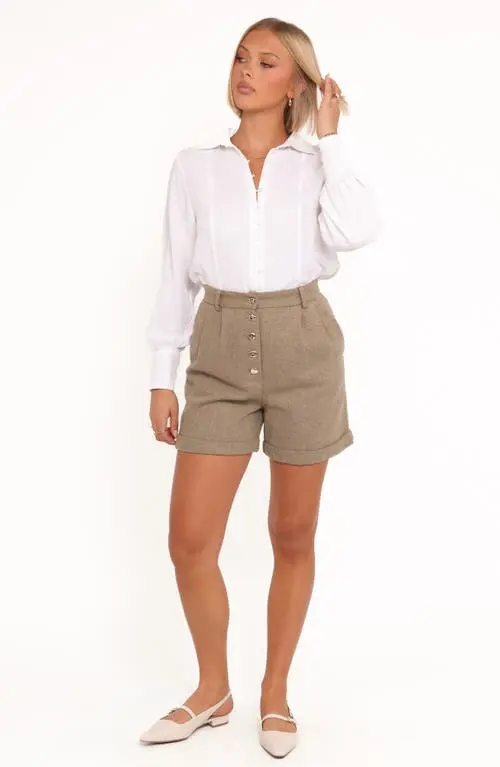 PETAL & PUP Tailored High-waist Shorts