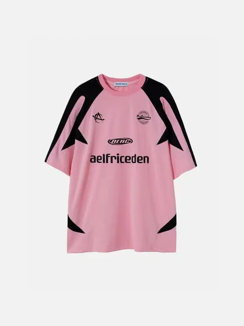 AELFRIC EDEN Color Block Soccer Jersey - Pink