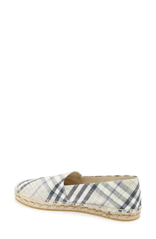 Burberry Mews Check Espadrille - Green