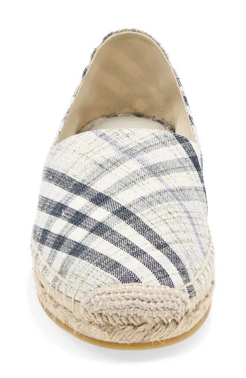 Burberry Mews Check Espadrille - Green