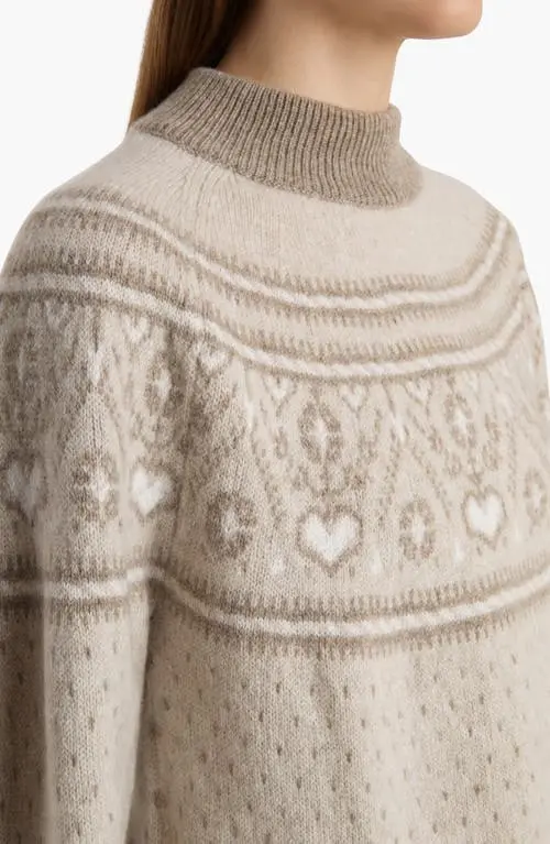 Khaite Guy Fair Isle Cashmere Sweater - Light Multi