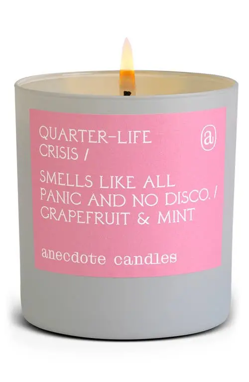 ANECDOTE CANDLES Quarter-life Crisis Candle - Grey