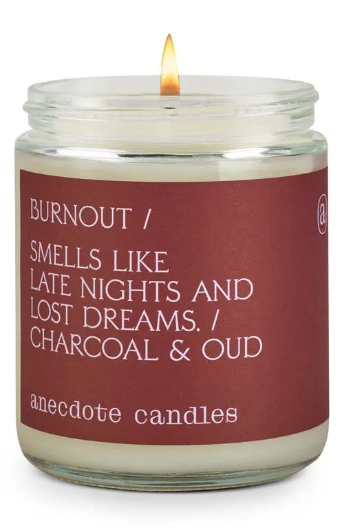 ANECDOTE CANDLES Burnout Candle - Burgundy
