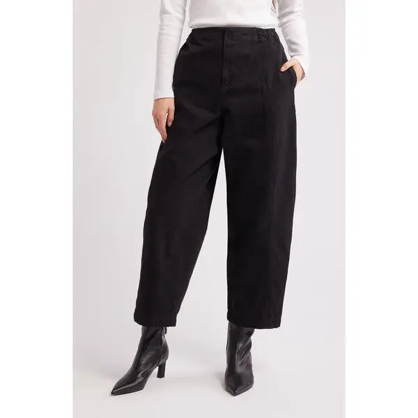 Topshop Cotton Twill Balloon Trousers