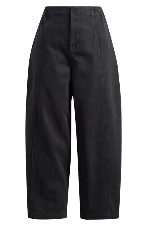 Topshop Cotton Twill Balloon Trousers