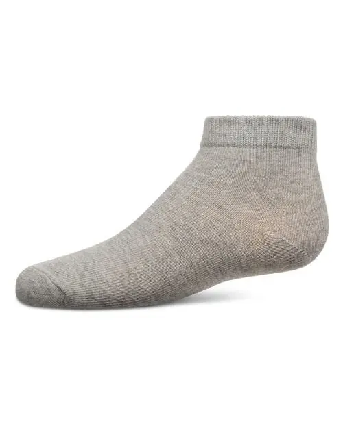 MEMOI Cotton Blend Mid-cut Socks 3-pack - Light Gray