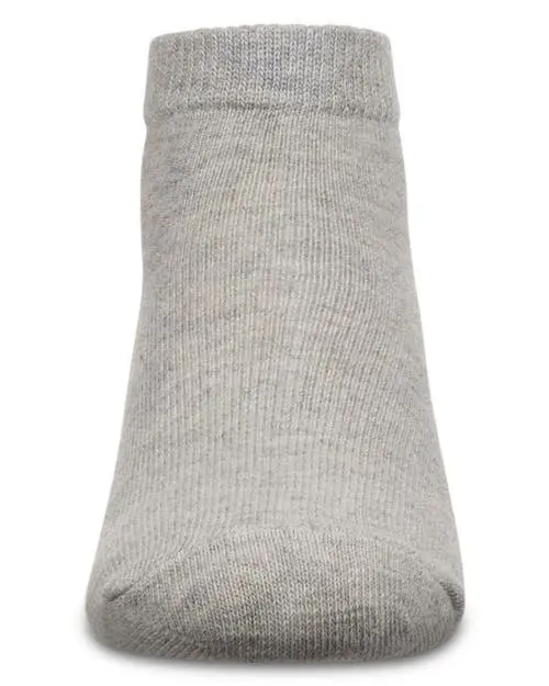 MEMOI Cotton Blend Mid-cut Socks 3-pack - Light Gray