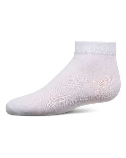 MEMOI Cotton Blend Mid-cut Socks 3-pack - White