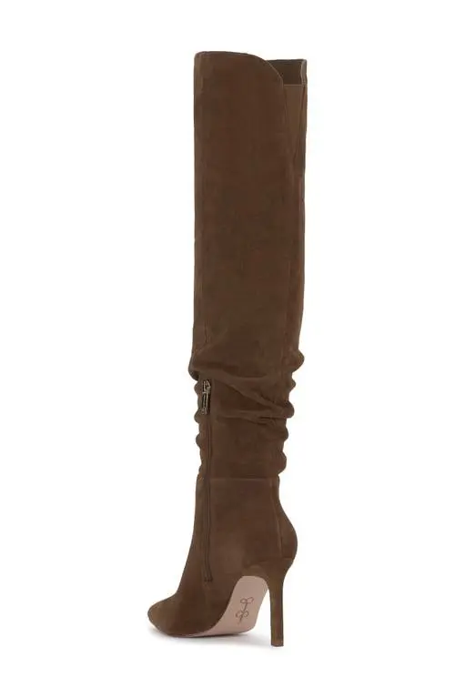 Jessica Simpson Emetta Pointed-toe Over-the-knee Boot - Maple Oil Suede