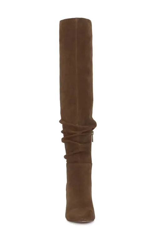 Jessica Simpson Emetta Pointed-toe Over-the-knee Boot - Maple Oil Suede