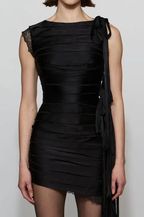 ET OCHS Karmen Ruched Mini Dress