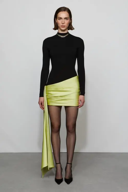 ET OCHS Simone Knit Combo Mini Dress