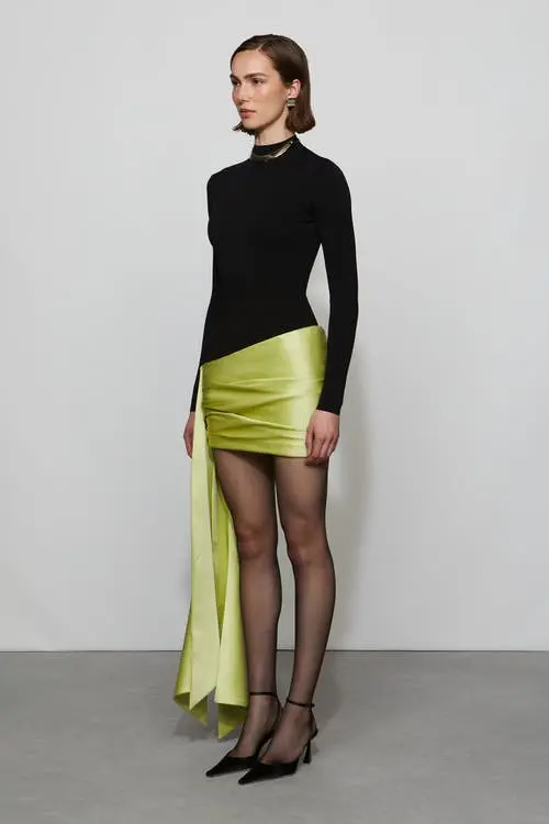 ET OCHS Simone Knit Combo Mini Dress