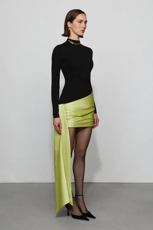 ET OCHS Simone Knit Combo Mini Dress