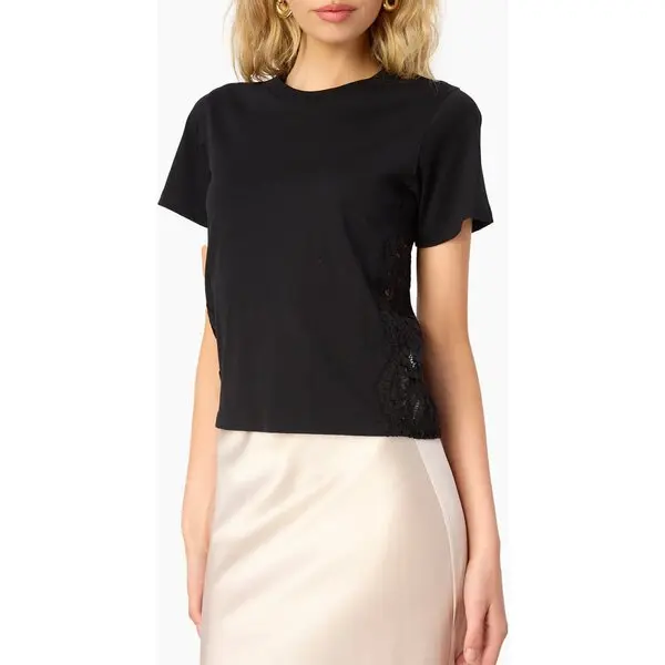 Cami Nyc Cebra Lace Inset Cotton T-shirt