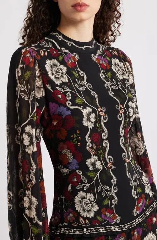 Farm Rio Floral Print Maxi Dress