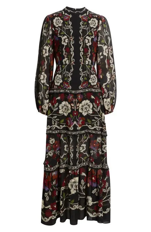 Farm Rio Floral Print Maxi Dress