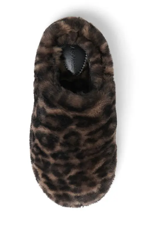 Apparis Misha Printed Faux Fur Slippers