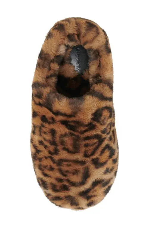 Apparis Misha Printed Faux Fur Slippers - Leopard