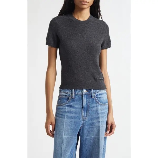Alexander Wang Logo Wool Knit Top