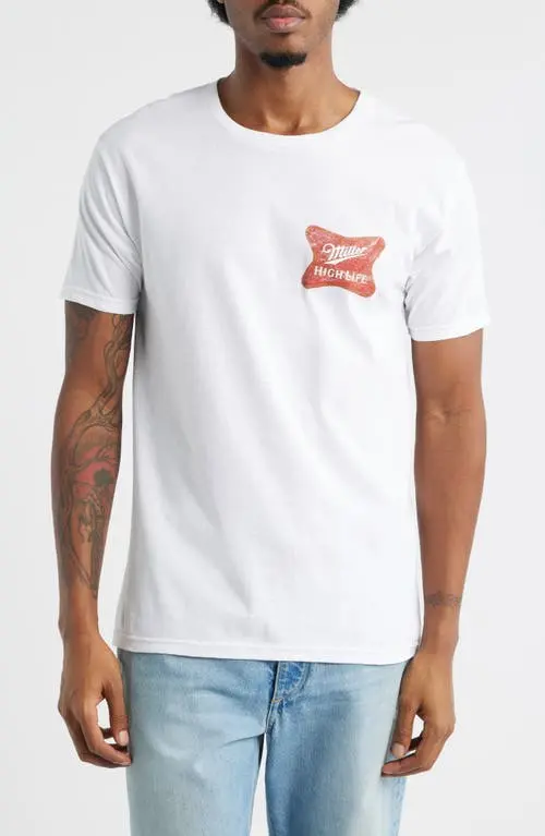 THE FORECAST AGENCY Miller High Life Graphic T-shirt - White