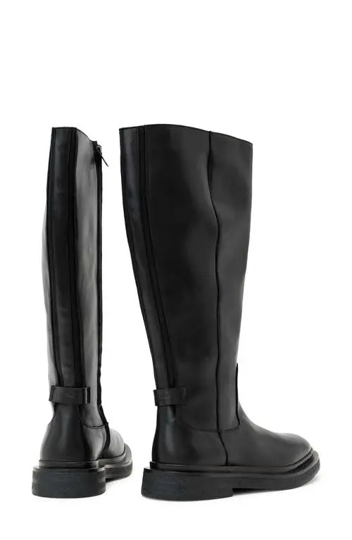 ALLSAINTS Escher Rider Knee High Boot - Black