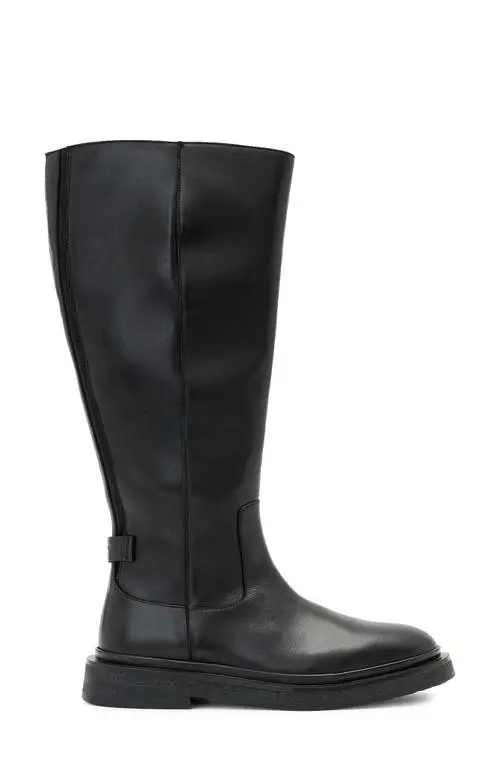ALLSAINTS Escher Rider Knee High Boot - Black