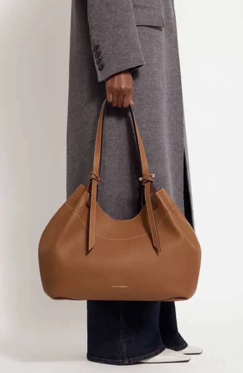 Strathberry Barra Leather Tote - Tan