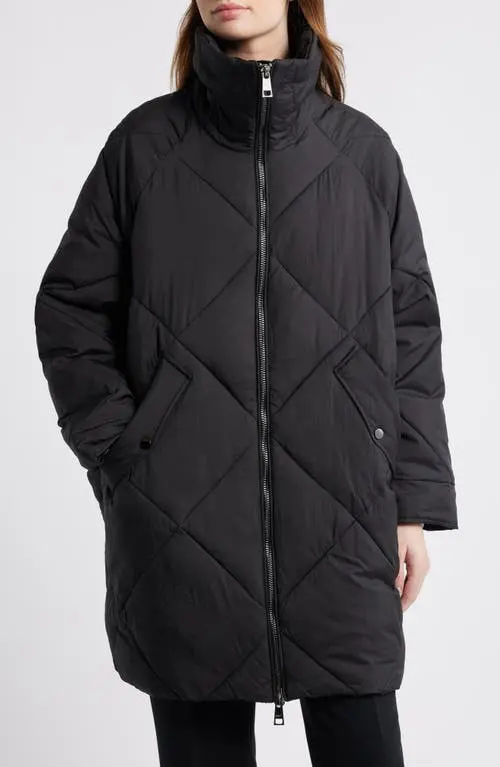 OOF WEAR Memory Nylon Water Repellent Quilted Jacket - Nero