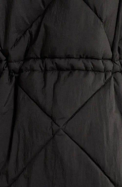 OOF WEAR Quilted Water Repellent Hooded Jacket - Nero