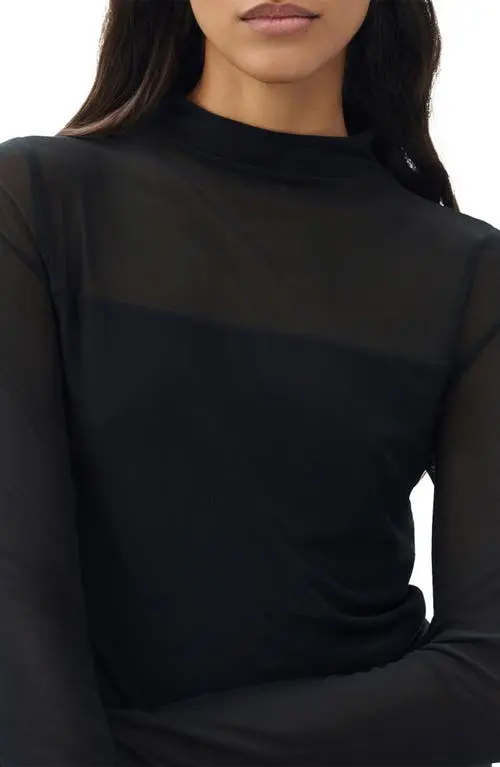 Rag & Bone Luca Long Sleeve Mesh Top