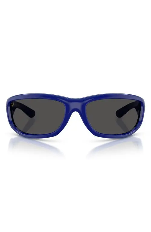 Ray-ban Ultra Wrap Shield Sunglasses - Blue/dark Grey