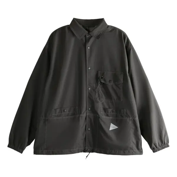 AND WANDER Crinkled Nylon Shirt Jacket