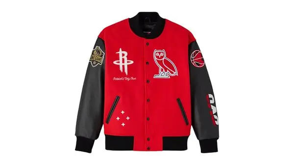 OVO Nba Houston Rockets Varsity Jacket - Red