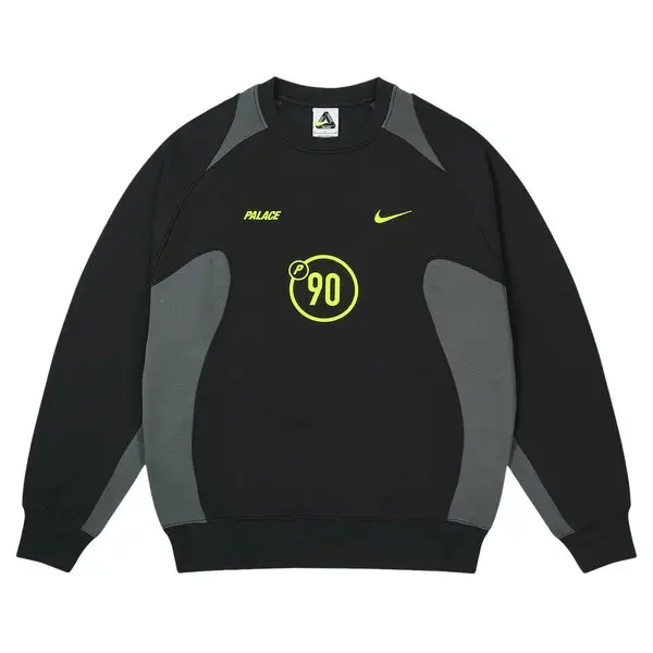 PALACE X Nike Total P90 Crewneck - Black
