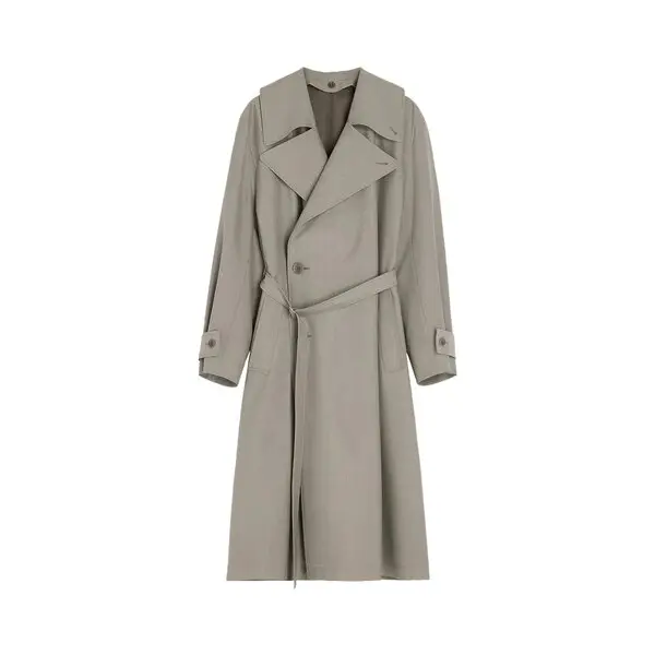 LEMAIRE Trench Coat With Detachable Lining - Tan