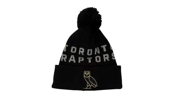 OVO X Mitchell & Ness Toronto Raptors Beanie - Black