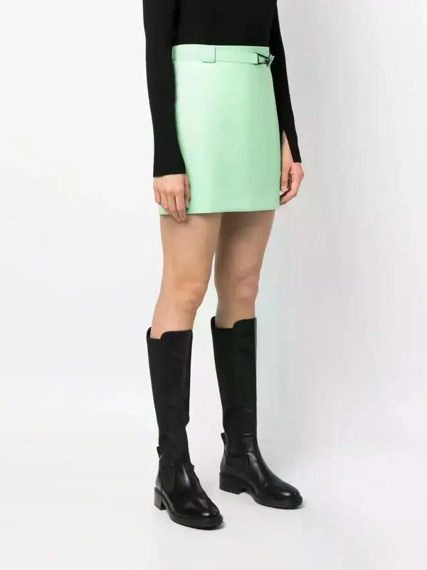 Patrizia Pepe Belted Straight Mini Skirt