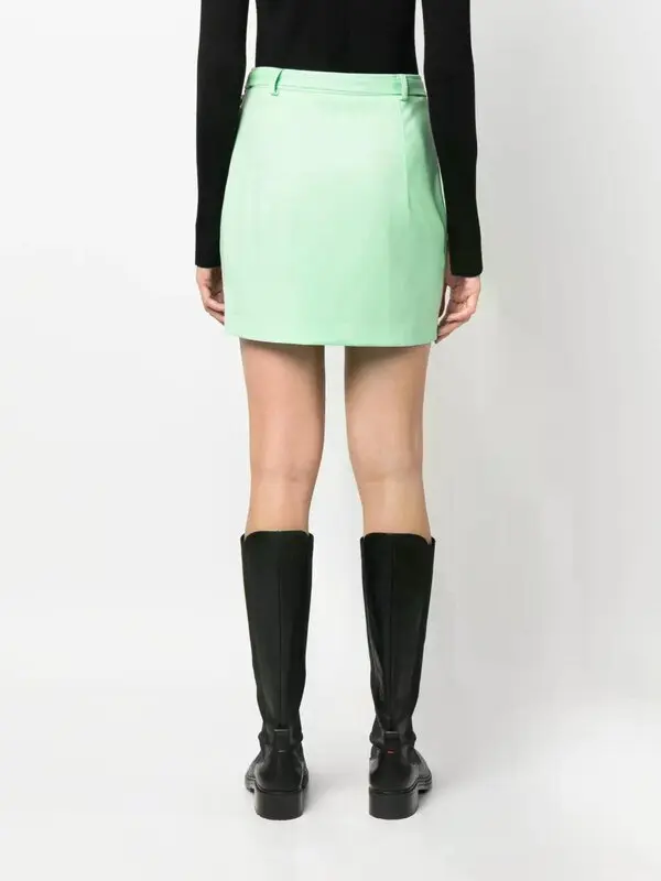 Patrizia Pepe Belted Straight Mini Skirt