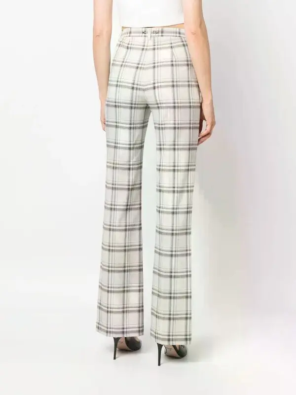 Patrizia Pepe Check-patterned Slim-fit Trousers