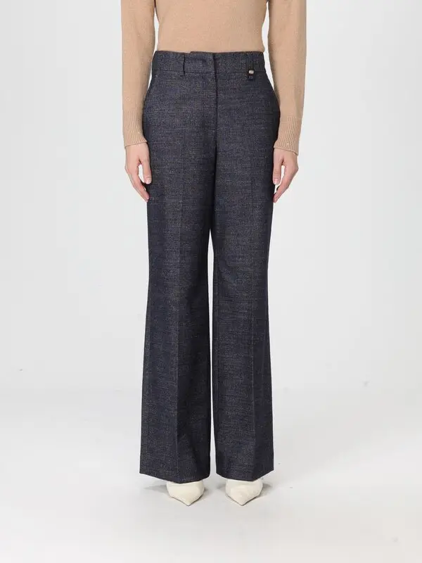 Lorena Antoniazzi Tailored Wide Leg Pants - Blue