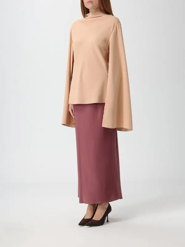 Alberta Ferretti Long Sleeve Top - Nude